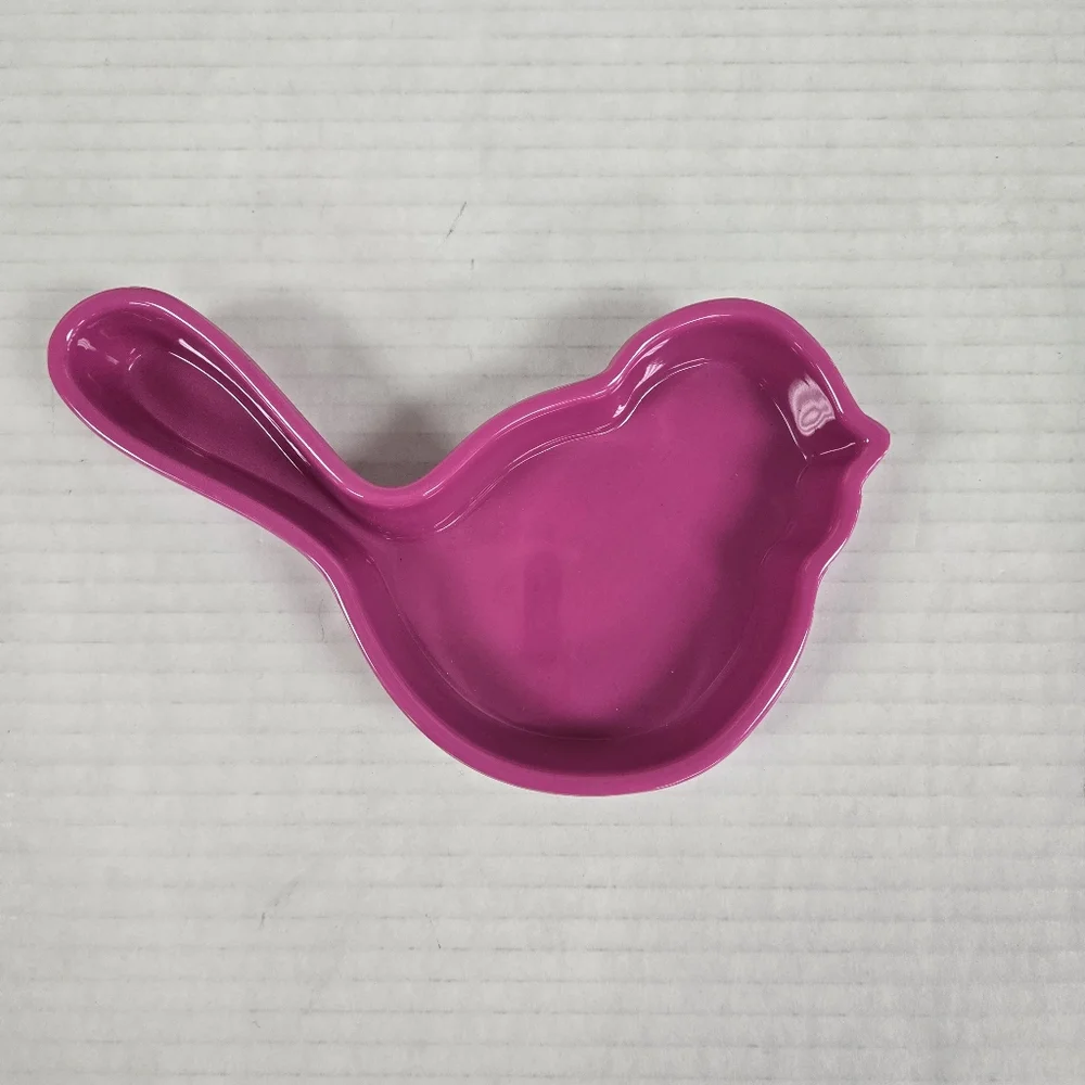 Nora Fleming | Dining | Nora Fleming Pink Bird Melamine Dish | Poshmark
